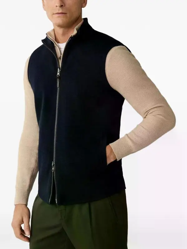 HACKETT LONDON Reversible Knitted Waistcoat