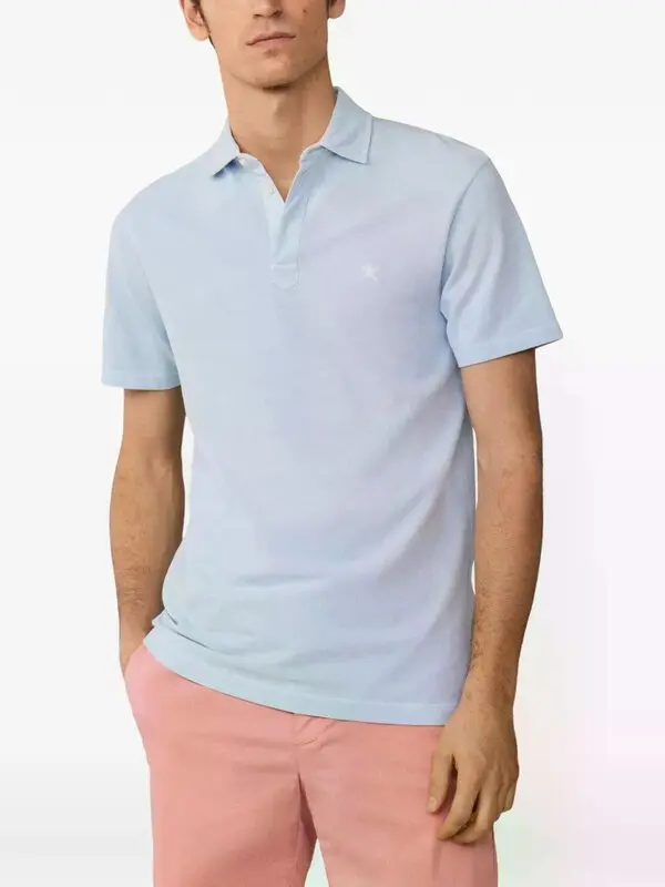HACKETT LONDON Garment-dyed Pique-knit Polo Shirt