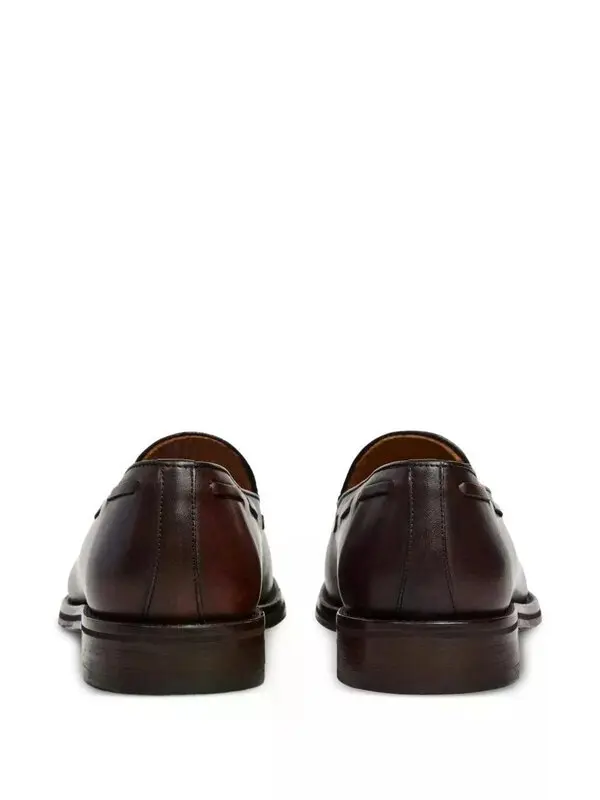 HACKETT LONDON Mayfair Crust Tassel Leather Loafers