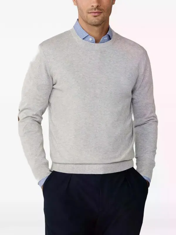 HACKETT LONDON Patch-detail Crew-neck Sweater