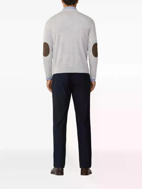 HACKETT LONDON Patch-detail Crew-neck Sweater