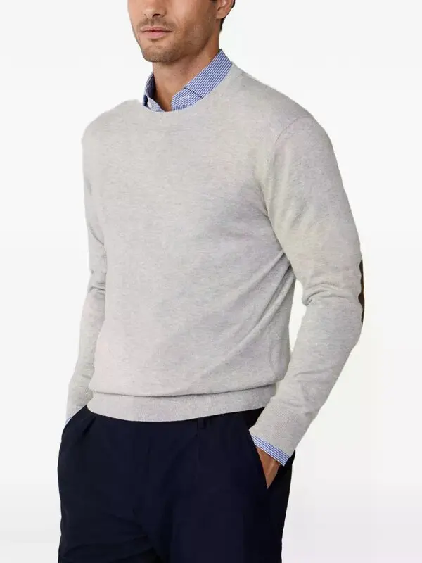 HACKETT LONDON Patch-detail Crew-neck Sweater