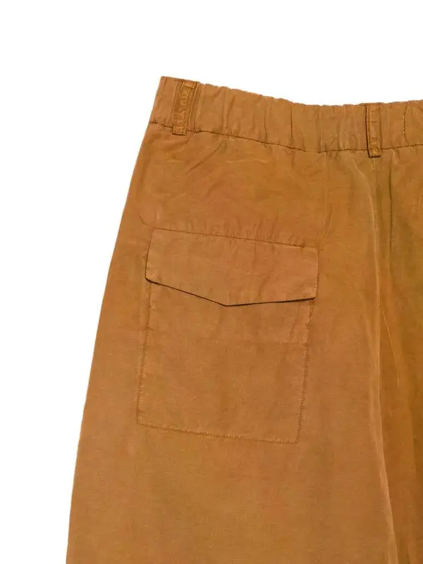 You Must Create Drop Out Pleated Wide-leg Trousers