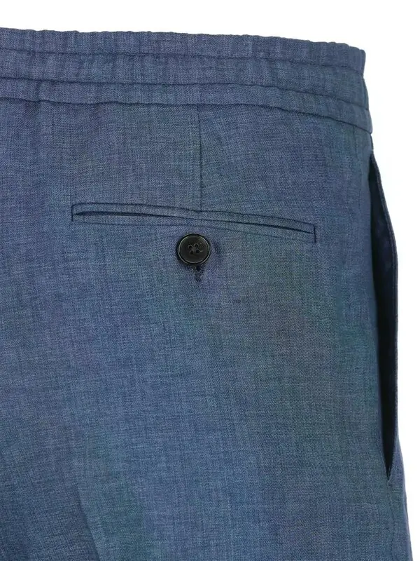 Zegna Pressed-crease Linen Trousers