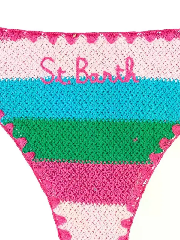 MC2 SAINT BARTH Stripe-print Bikini Bottoms