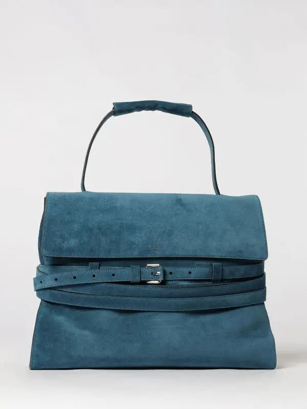 Moschino Suede Handbag - Blue
