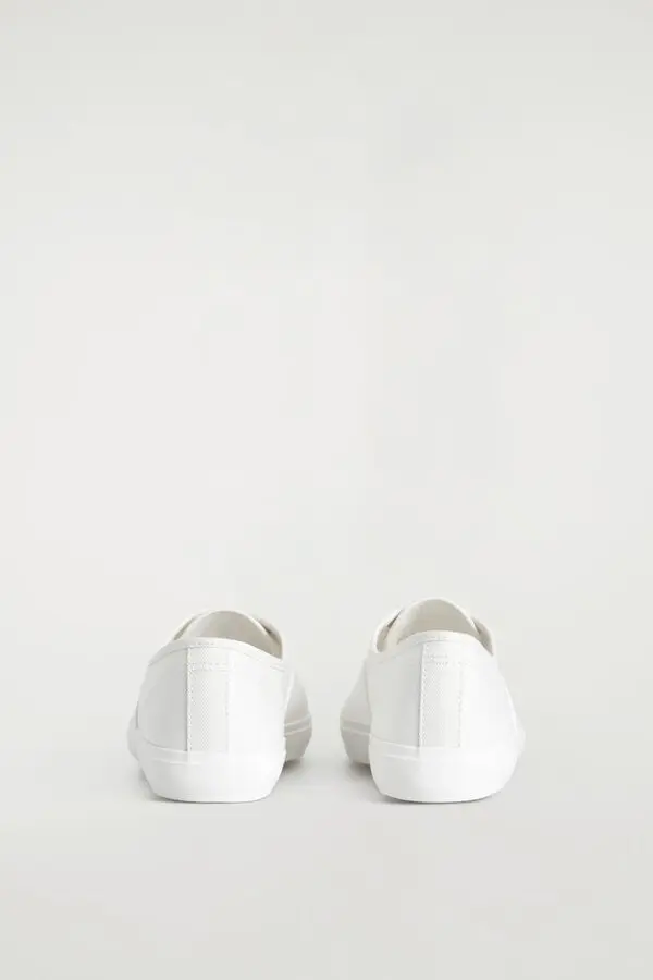 Cos Canvas Plimsoll Sneakers - White