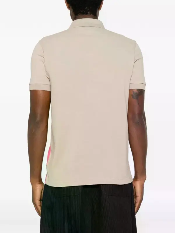 Comme Des Garçons Patchwork-effect Logo-embroidered Polo Shirt