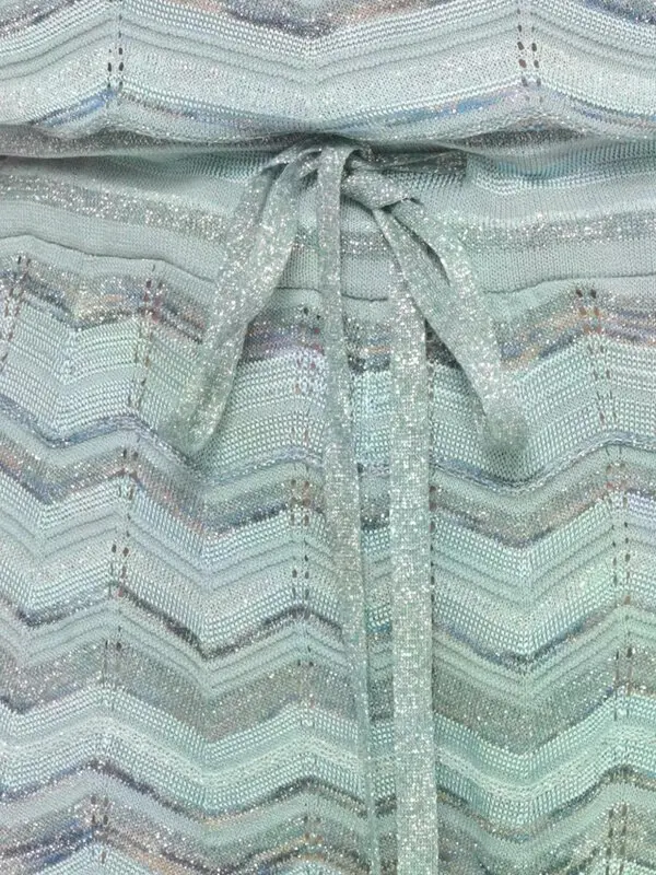 D.exterior Chevron Knit Wide-leg Jumpsuit