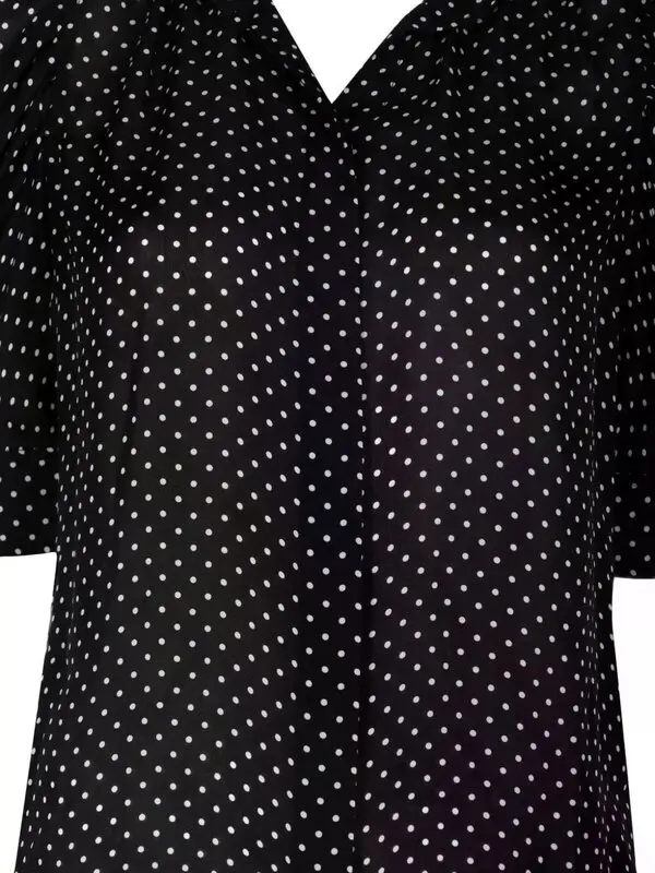 FRAME Gillian Polka-dot Shirt - Black