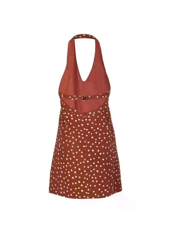 Tanya Taylor Sleeveless Polka-dot Mini Dress