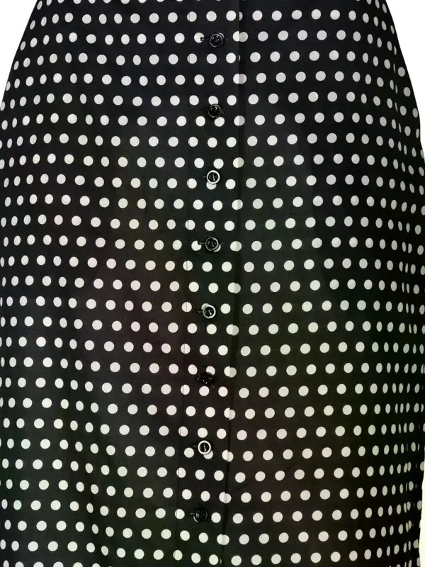 FRAME Polka-dot Midi Skirt