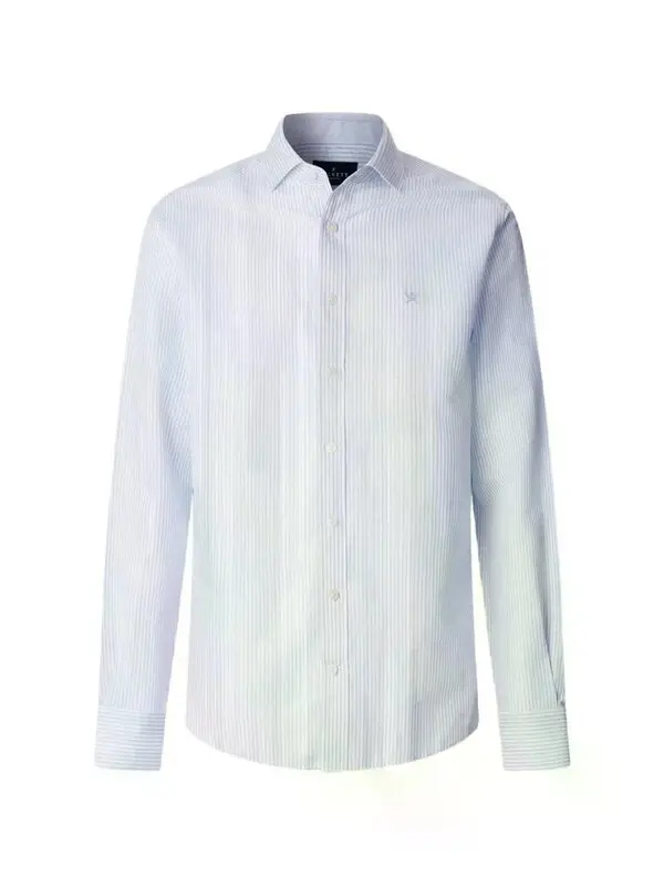 HACKETT LONDON Bengal-stripe Linen-blend Shirt