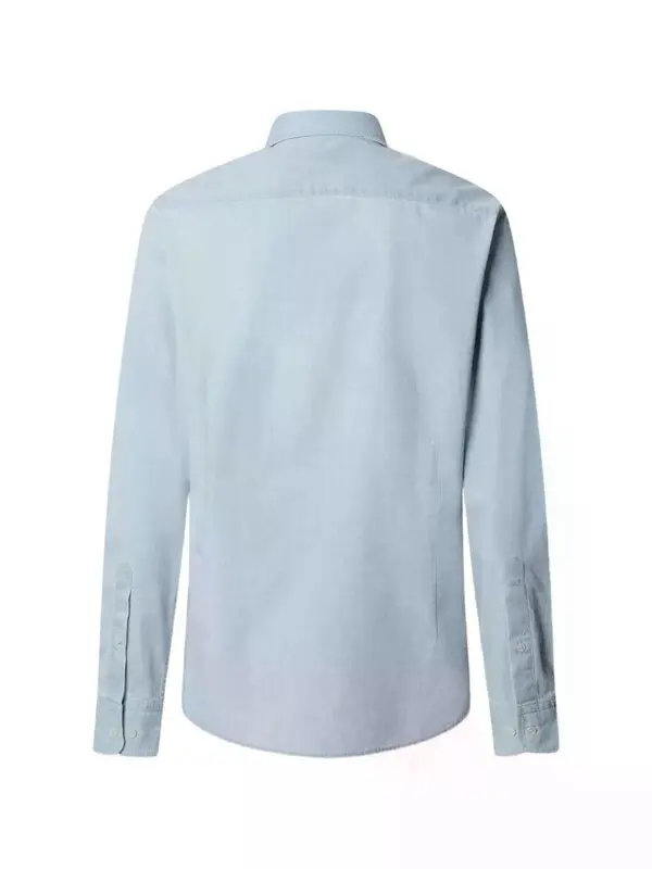HACKETT LONDON Light-wash Denim Shirt