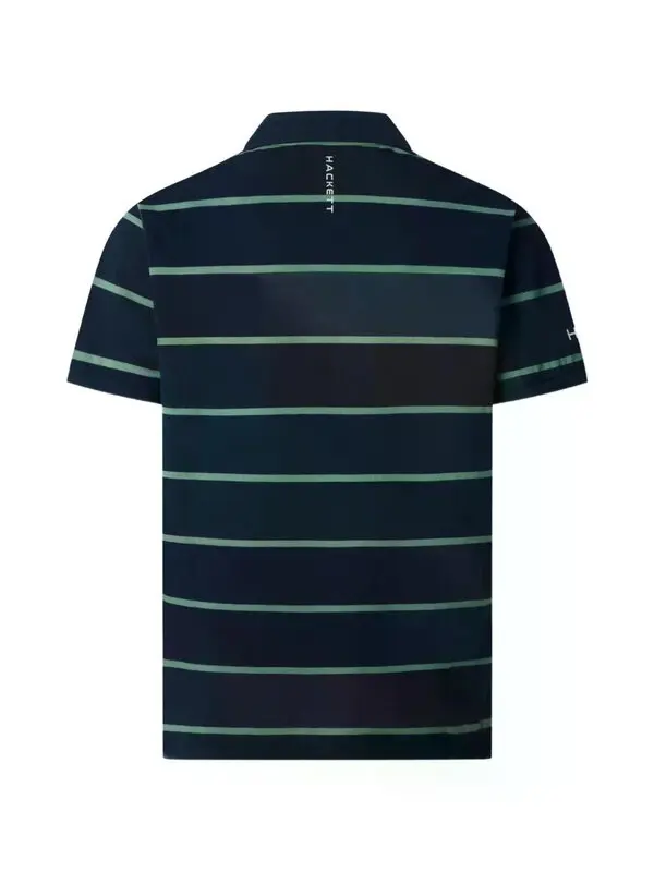 HACKETT LONDON Striped Short-sleeve Polo Shirt