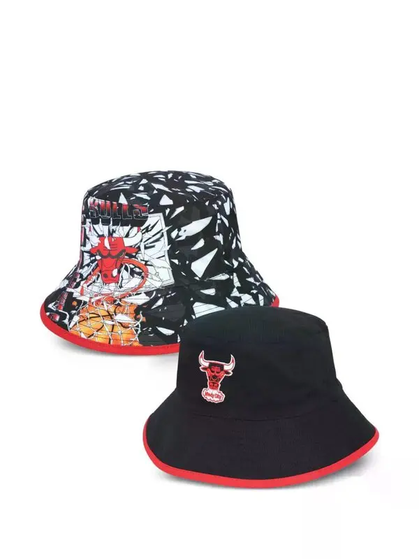 Mitchell & Ness Chicago Bulls Reversible Bucket Hat - Black