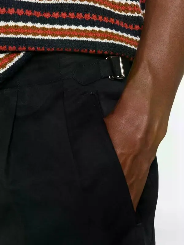BRIGLIA 1949 Buckled Pleated Shorts