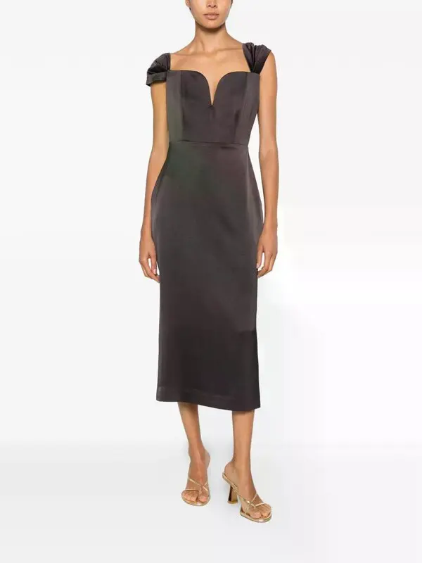 Alex Perry V-neck Midi Dress
