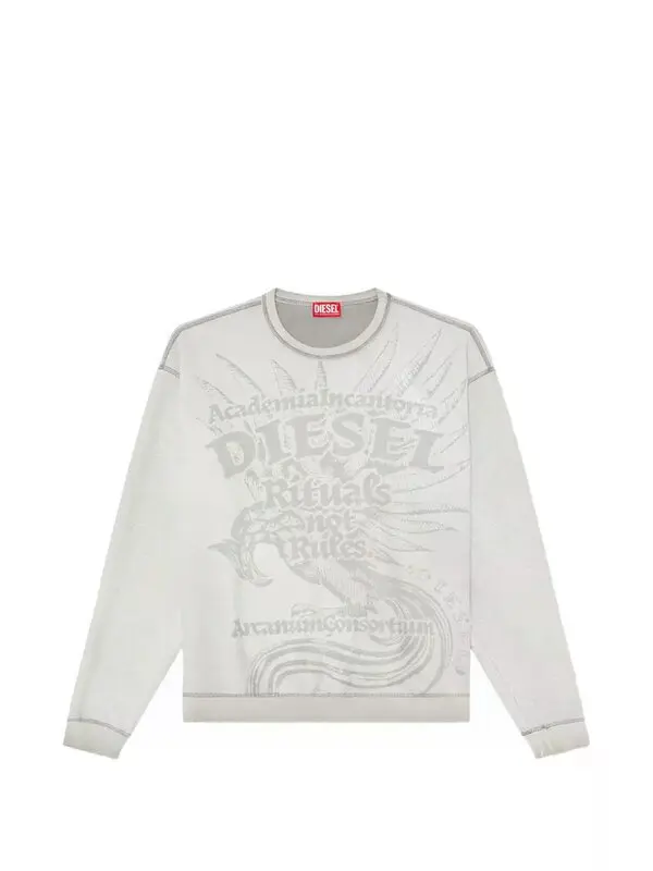DIESEL® Sweatshirt With Dévoré Print