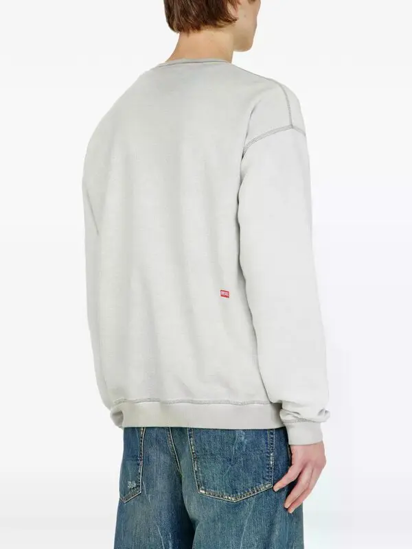 DIESEL® Sweatshirt With Dévoré Print