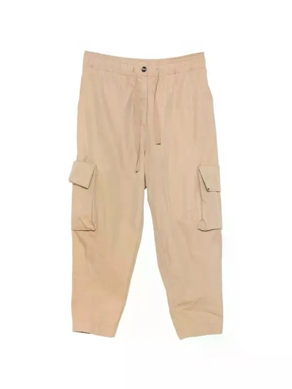 PSOPHIA Cotton Cargo Pants With Drawstring Detail