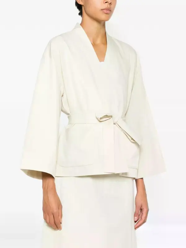 PSOPHIA Belted Wide-sleeve Oversized Jacket