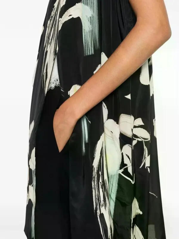 PSOPHIA Sleeveless Floral Print Coat