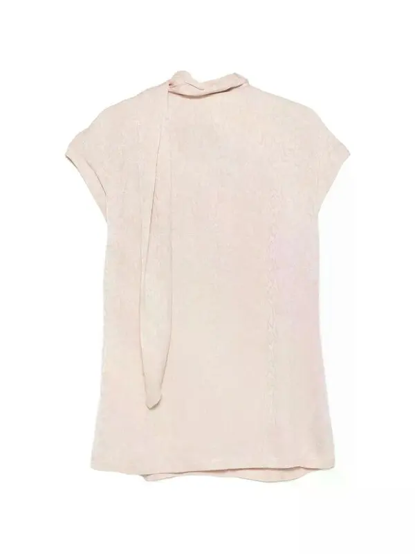 Just Cavalli Snake-print Scarf Detail Blouse