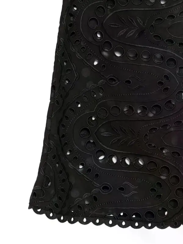 Charo Ruiz Ibiza Broderie Anglaise Trousers - Black