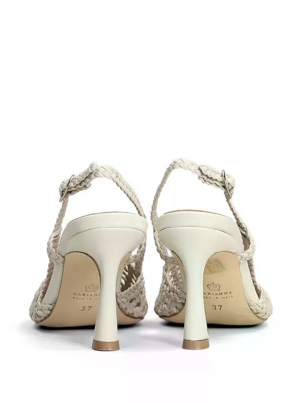 L'ARIANNA Woven Slingback Pumps