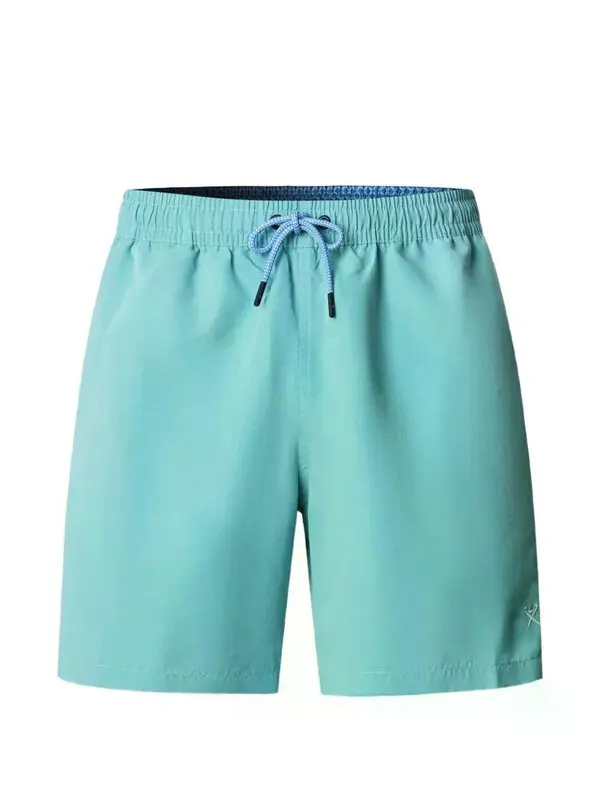HACKETT LONDON Logo-patch Drawstring Swim Trunks
