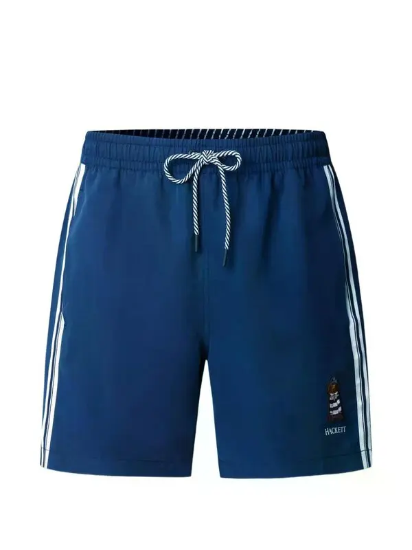 HACKETT LONDON Logo-patch Drawstring Shorts