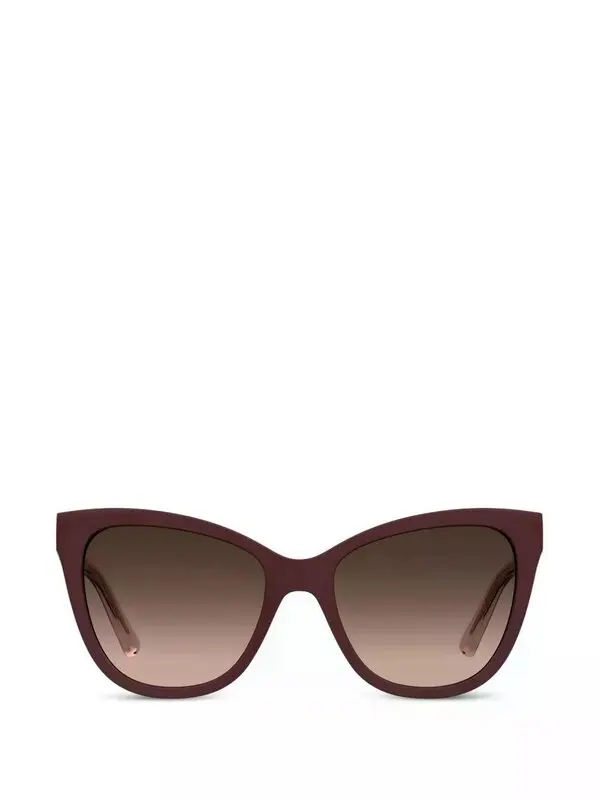 Moschino Burgundy Cat-eye Sunglasses - Red