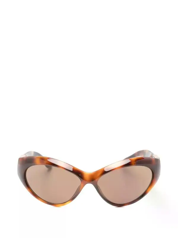 Gucci Tortoiseshell-effect Cat-eye Sunglasses - Brown