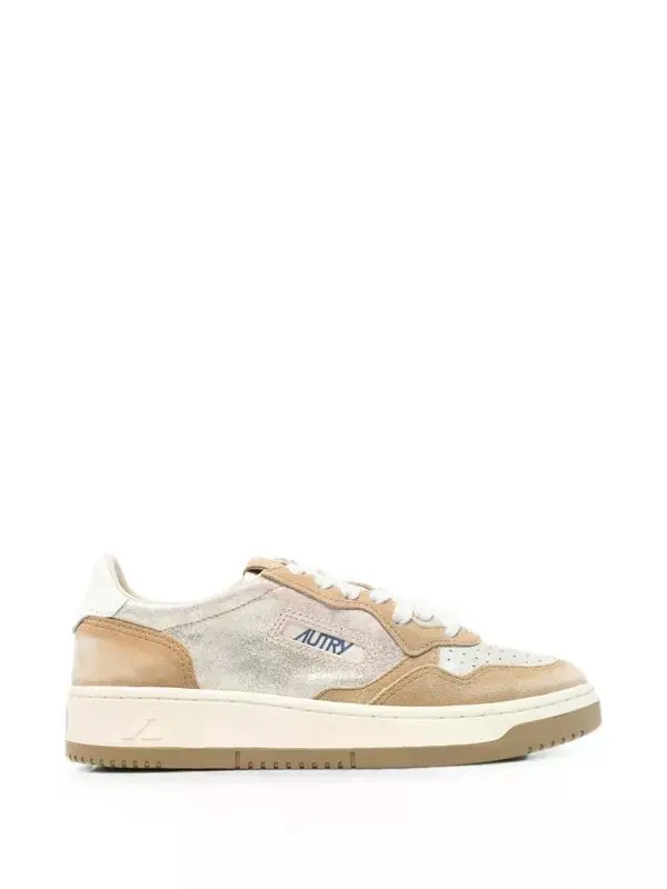 AUTRY Medalist Metallic-effect Panelled Sneakers