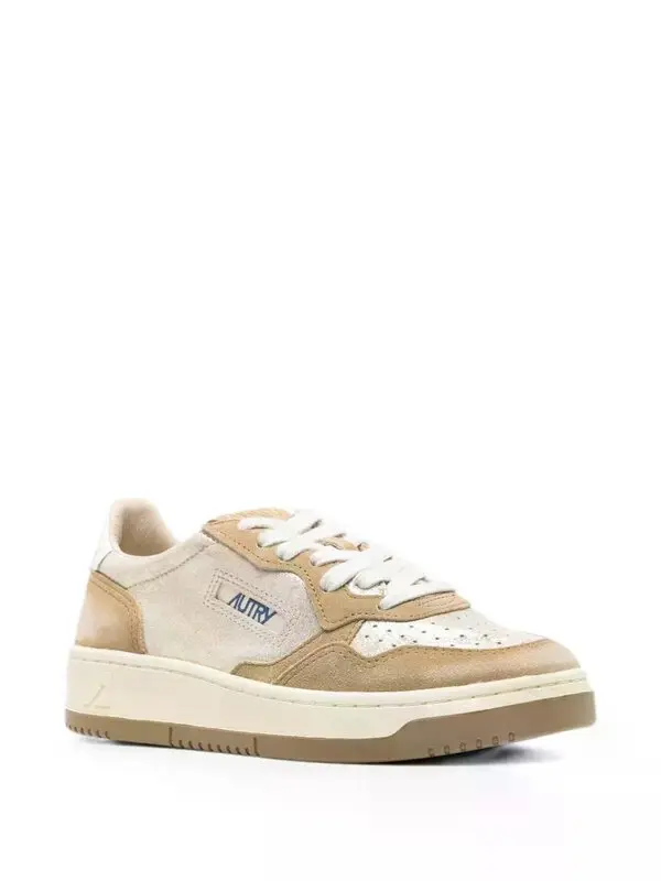 AUTRY Medalist Metallic-effect Panelled Sneakers