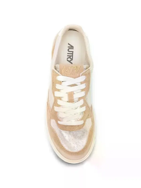 AUTRY Medalist Metallic-effect Panelled Sneakers