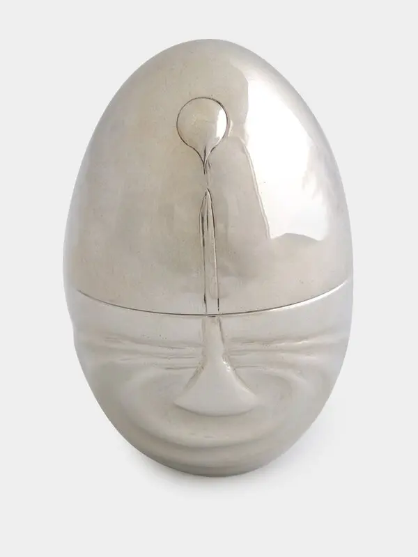 LEITÃO &AMP; IRMÃO Water Drop Egg Box In Polished - Silver