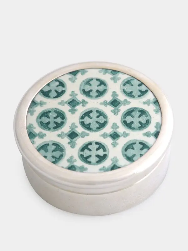 LEITÃO &AMP; IRMÃO Silver Box With Portuguese Tile