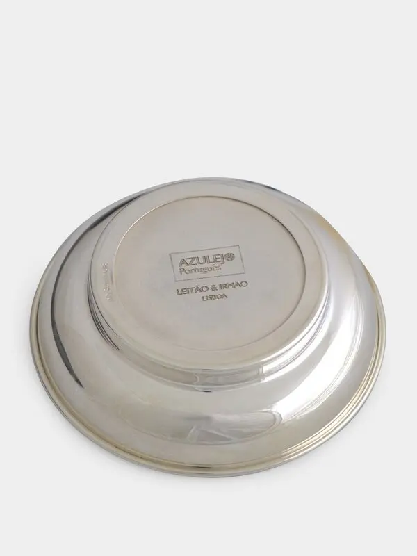 LEITÃO &AMP; IRMÃO Round Tray With Uptown Tile Detail