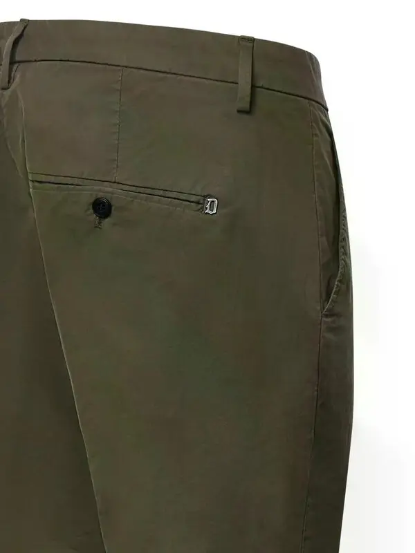 DONDUP Gaubert Slim-fit Turn-up Chino Trousers - Green