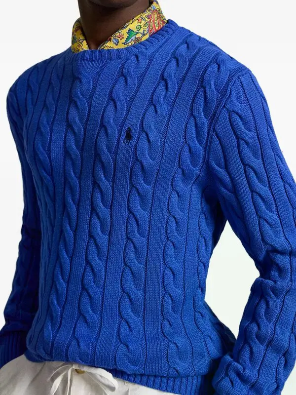 Polo Ralph Lauren Cable-knit Cotton Crewneck Sweater