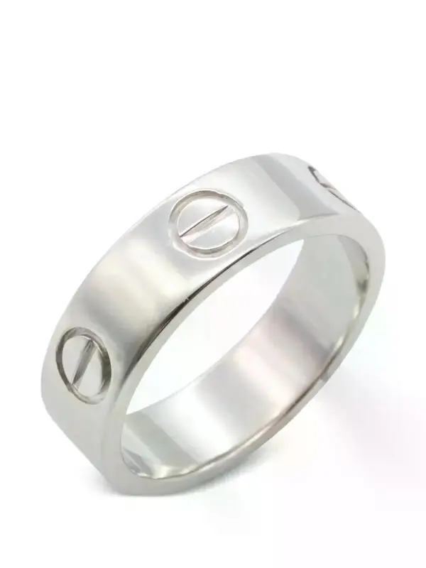 Cartier 18k White Gold Love Ring - Silver