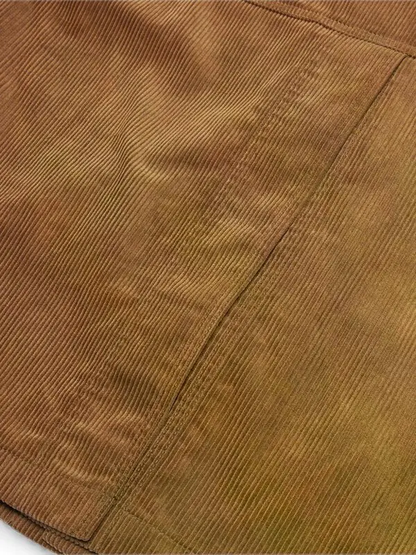 A BATHING APE Corduroy Coat With Logo Embroidery