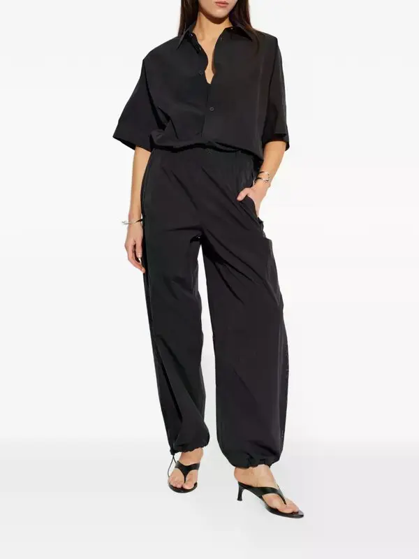 Alexander Wang Perforated Logo Short Sleeve Shirt