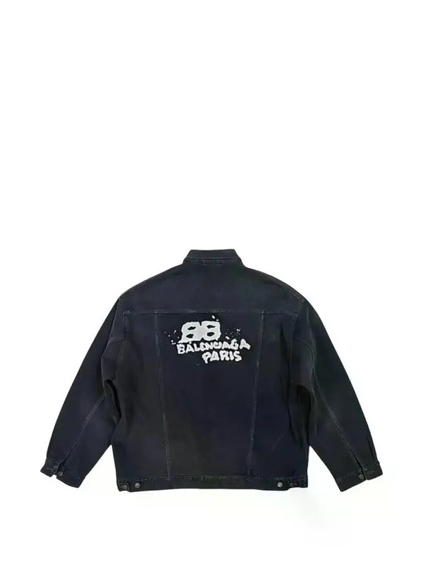 Balenciaga Icon Logo-print Denim Jacket