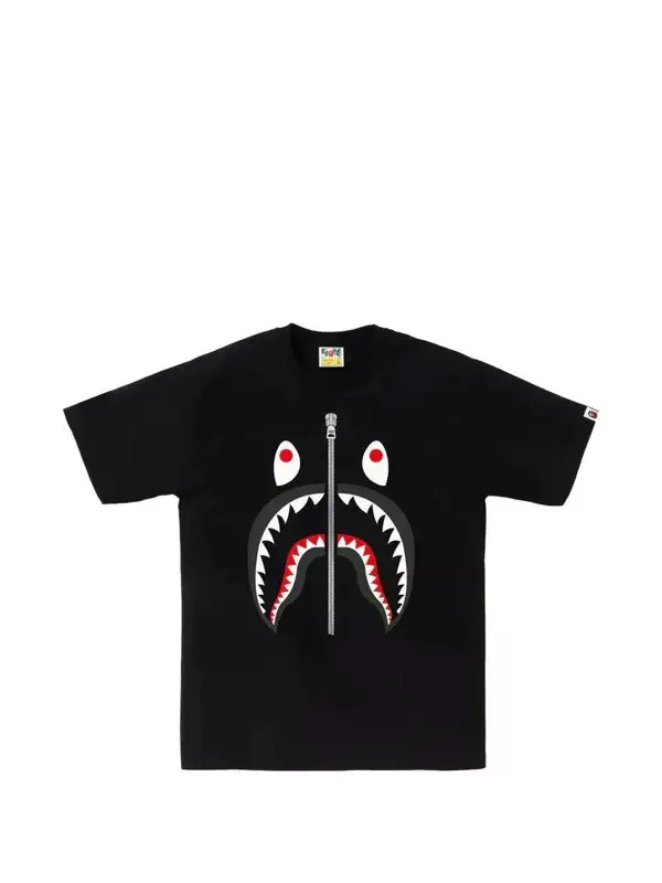 A BATHING APE Shark Print T-shirt
