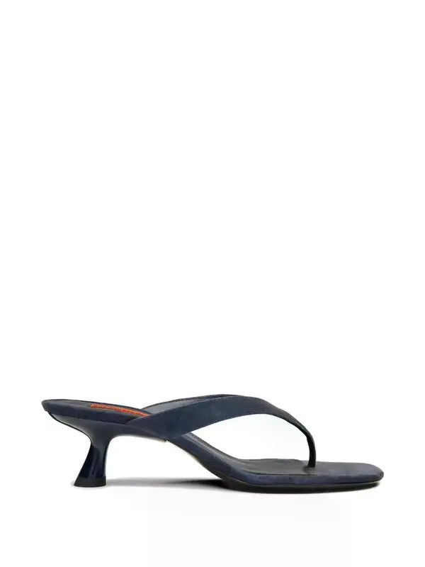 SIMONMILLER Beep Suede Heeled Sandals - Blue