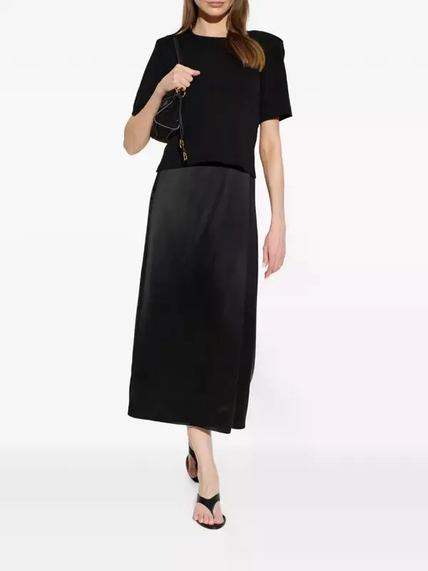 BY MALENE BIRGER Pacia Satin-effect Midi Skirt