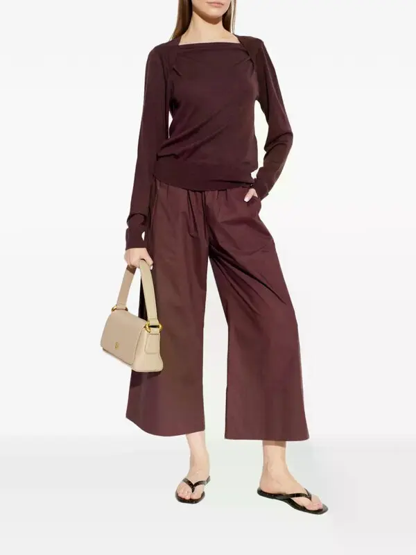 BY MALENE BIRGER Square-neck Fine Knit Sweater